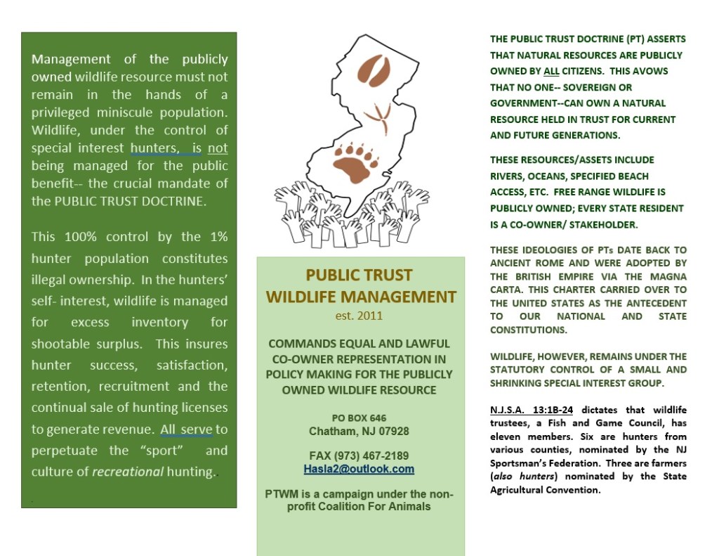 PUBLIC TRUST Wildlife Management